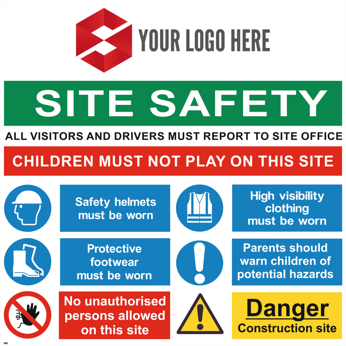 1000MM X 1000MM Multi Purpose Sign - Safety Signs UK Ltd