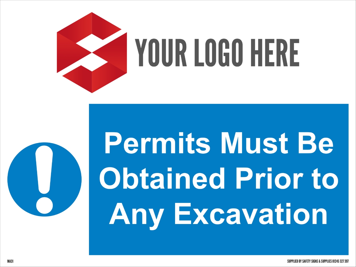 600MM X 450MM Permit Must Be Obtained - Safety Signs UK Ltd