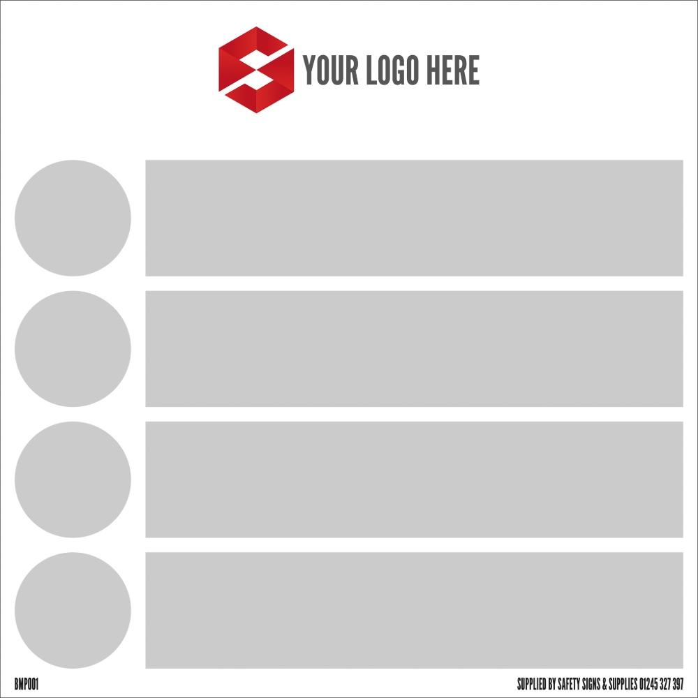 600mm x 600mm create your own - Safety Signs UK Ltd