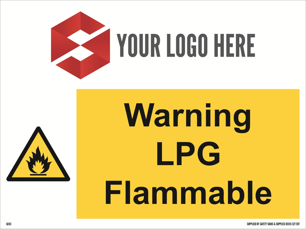 600MM X 450MM Warning Lpg FlaMMable - Safety Signs UK Ltd