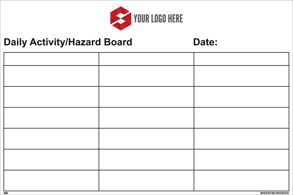 800mm x 600mm Hazard Board - Safety Signs UK Ltd