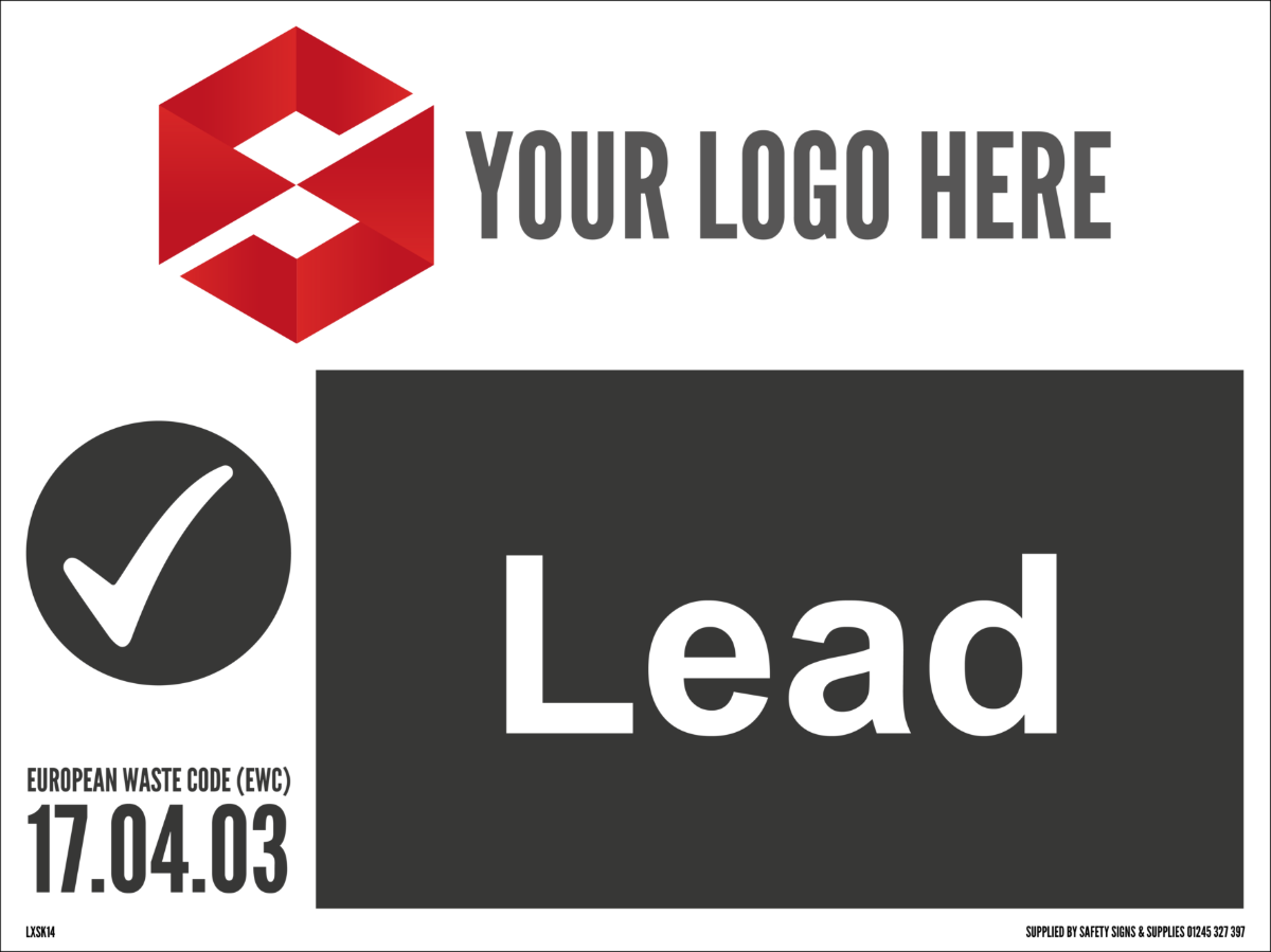 600MM X 450MM Lead Waste Sign - Safety Signs UK Ltd
